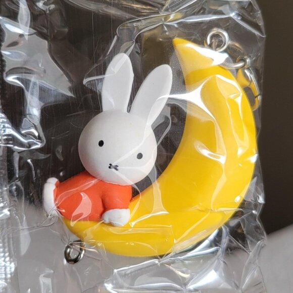 miffy | Accessories | Nib Miffy On The Moon Charm Japanese Gachapon Toy ...